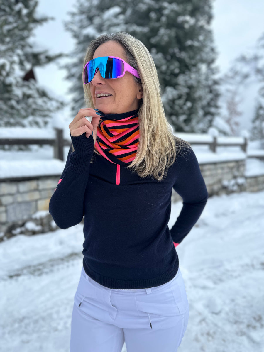 Snow Finel - Snood - Stripe - Merino Baselayer - Thermal